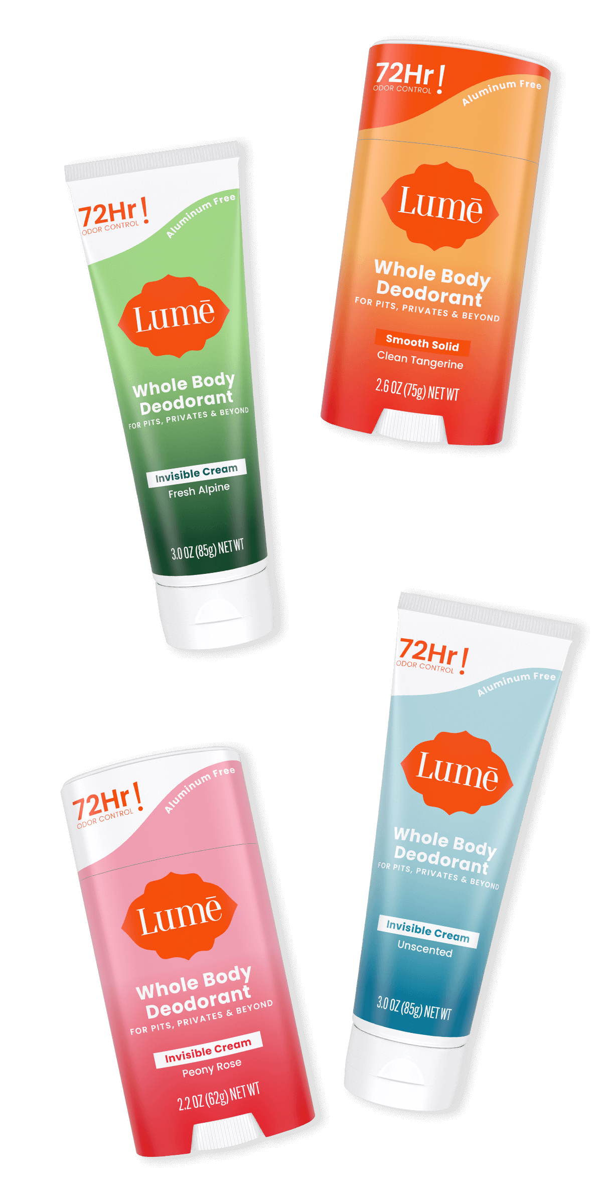 Unscented | Solid Stick Deodorant | Lume Deodorant | Outrageously ...
